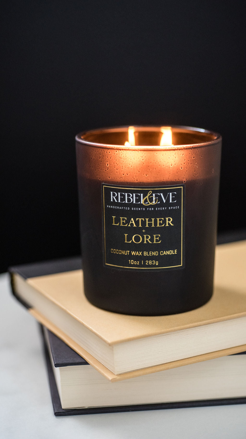 Leather + Lore Candle - Old Leather and Sandalwood– Rebel and Eve
