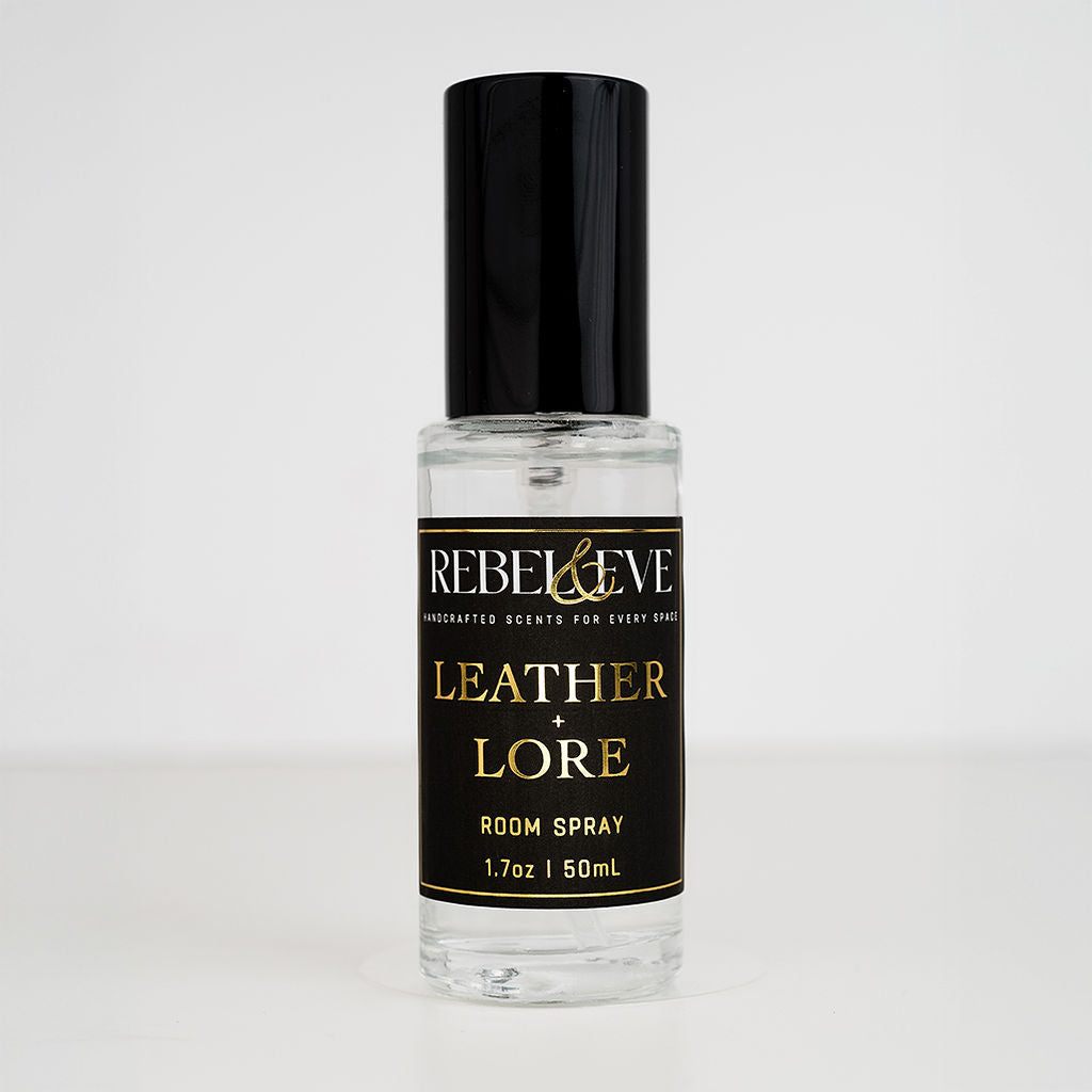 Earthy Leather Room Spray – Leather + Lore | Rebel & Eve– Rebel and Eve